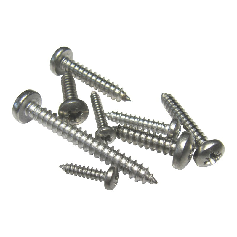 A4 Stainless Steel Self Tapping Screws - Posi-Pan - 4.8x25 - Boat Fittings