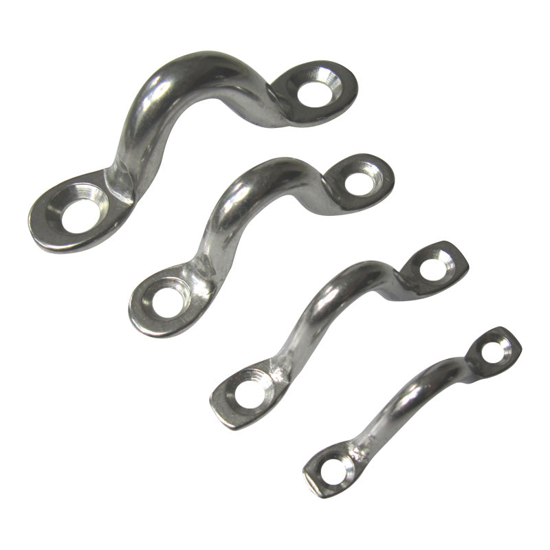 Stainless Steel Wire Eye Straps - 316-Grade Stainless - Boat Fittings