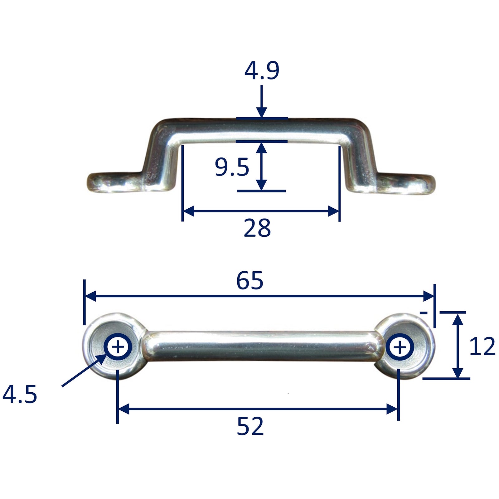 Stainless Steel Strap End / Staple / Securing Bracket - Boat Fittings