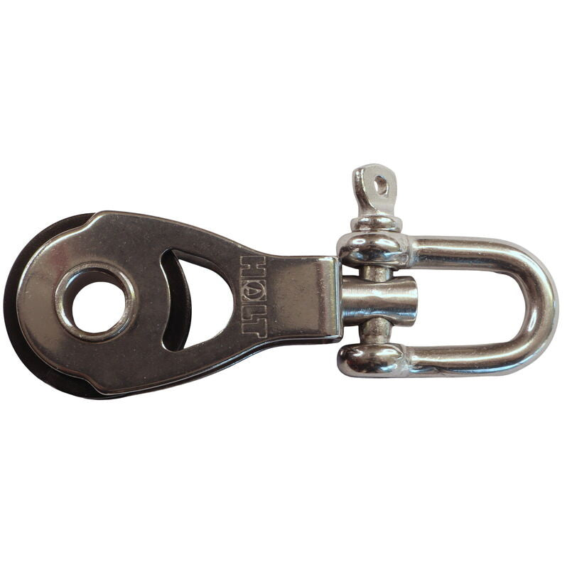 Single Swivel Pulley Block With 20mm Sheave, 316 Stainless Side Plates ...