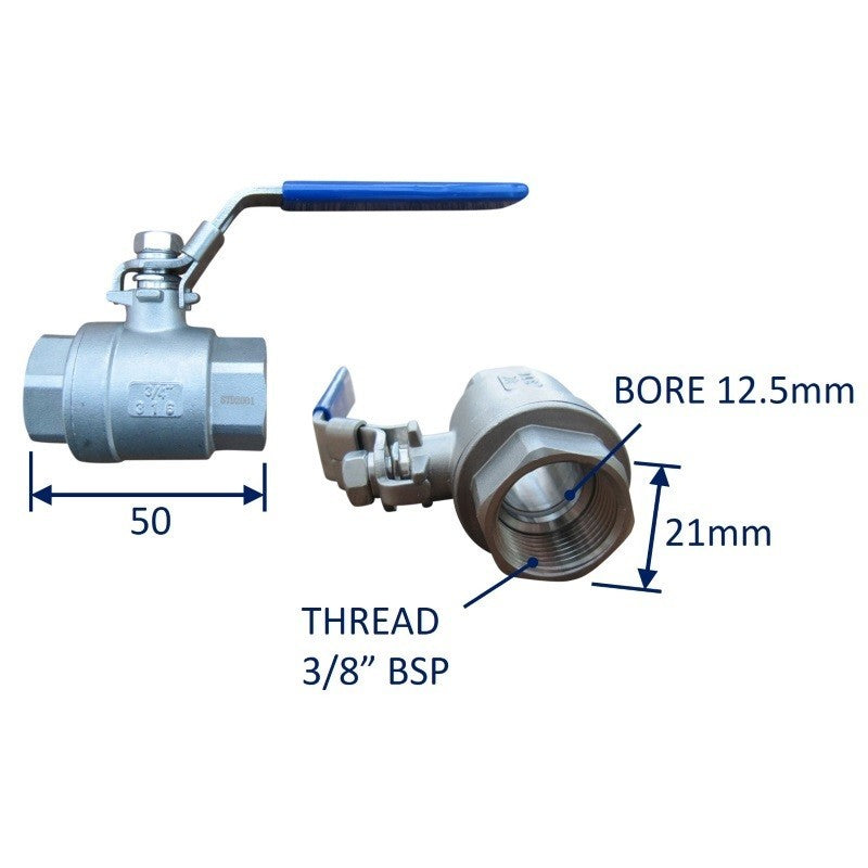 Seacock Ball-Valve Type Seacock In 316 Stainless Steel - Boat Fittings