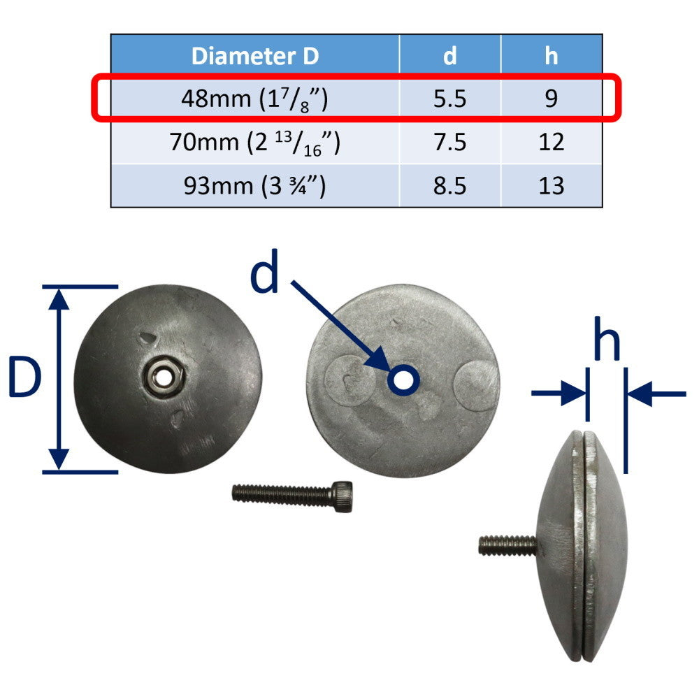 Aluminium Alloy Flange Anode Pairs With Stainless Steel Fixing Screw ...
