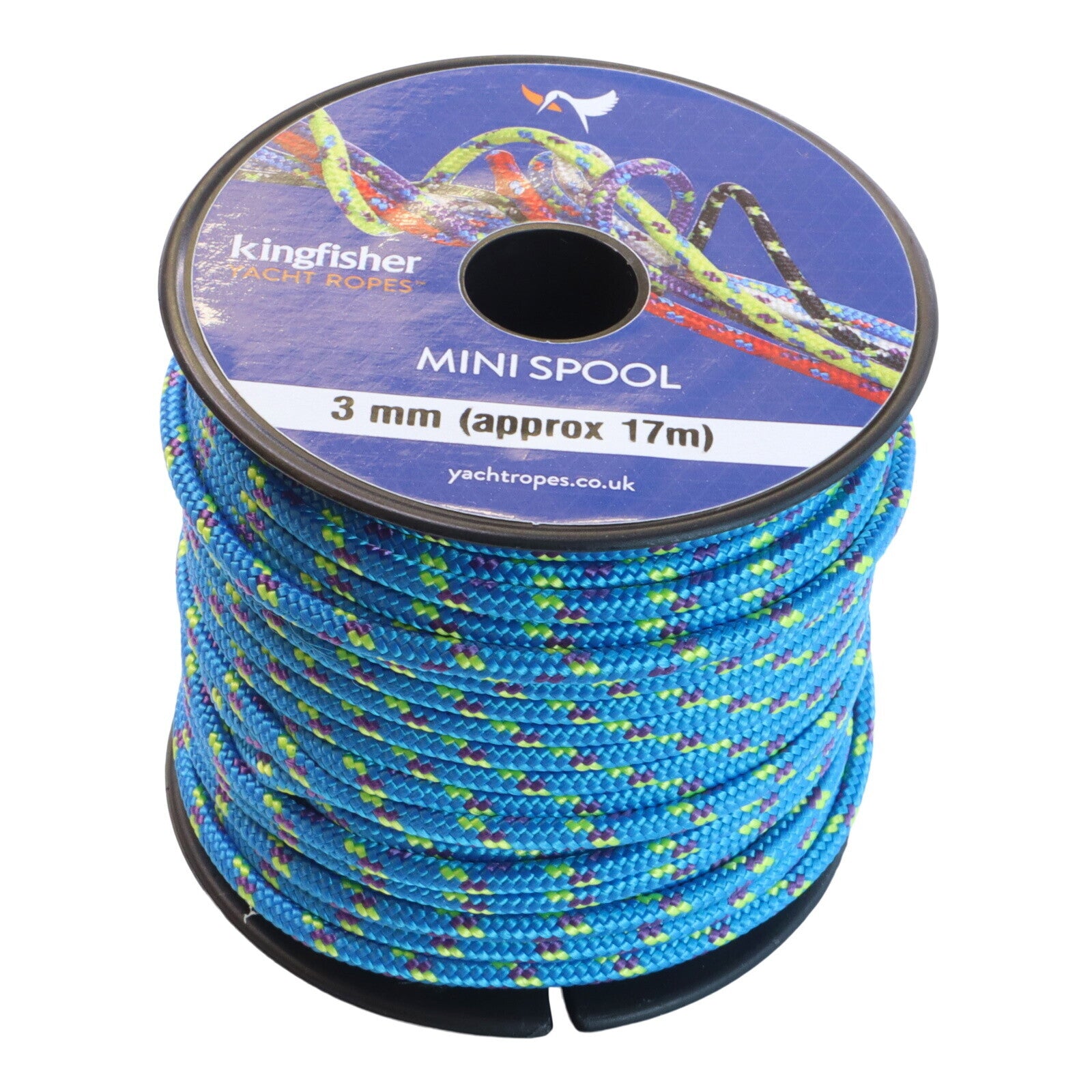 Polyester Braided 17-Metre Mini Spools, 3mm Diameter, In a Range Of Co ...