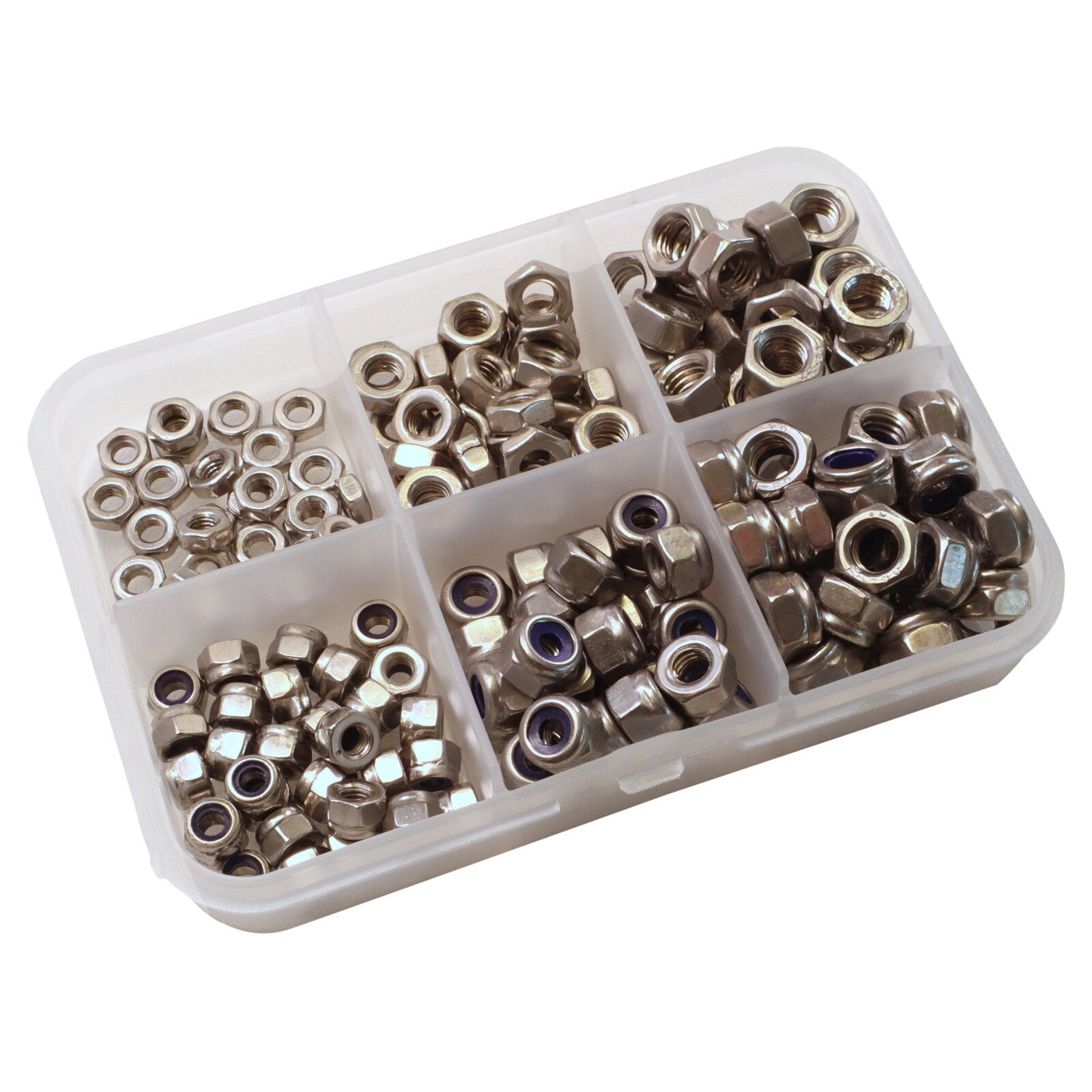 Kit Box Of 316 Stainless Steel Nuts, Smaller Sizes - Boat Fittings