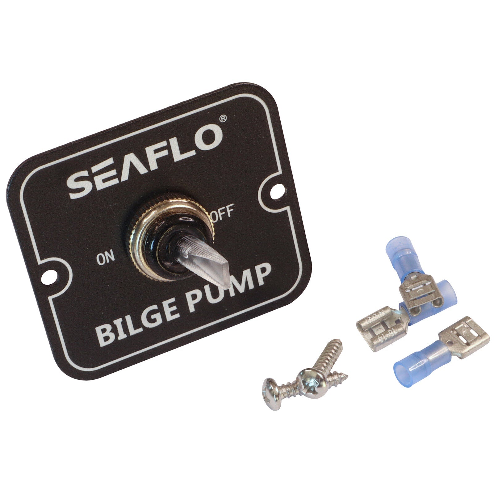 SEAFLO Aluminium Bilge Pump Switch / 12 or 24 Volts / Switch On or Off ...