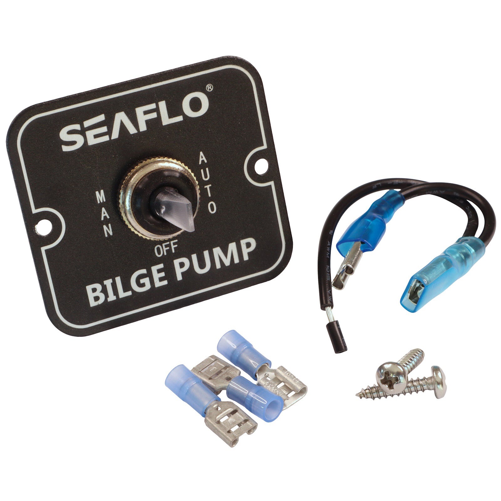 SEAFLO Aluminium Bilge Pump Switch / 12 or 24 Volts / Switch Manual/Of ...