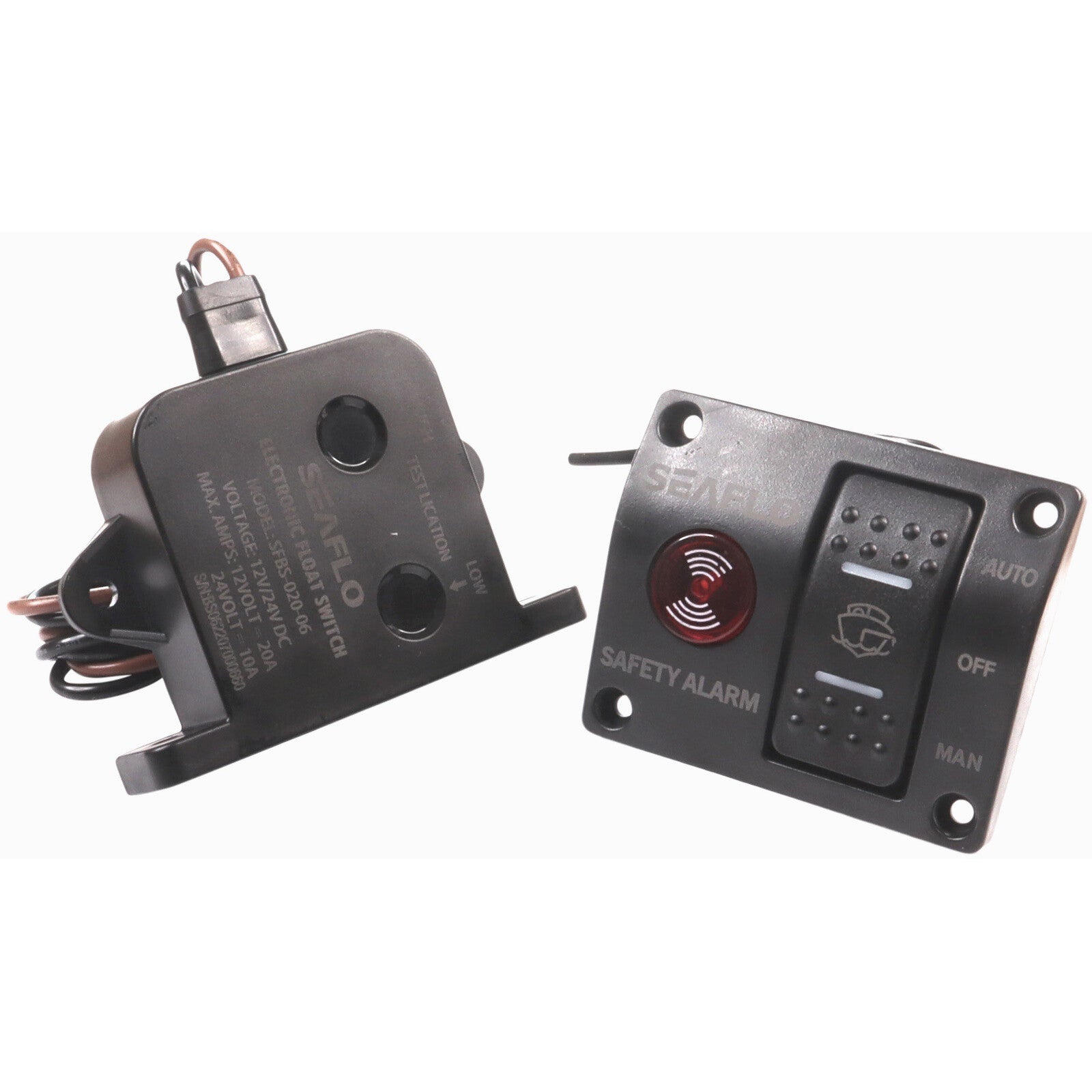 SEAFLO Bilge Pump Control System, With Electronic Float Switch & Alarm ...