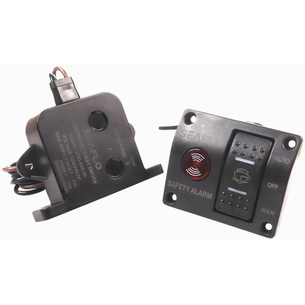 SEAFLO Bilge Pump Control System, With Electronic Float Switch & Alarm ...