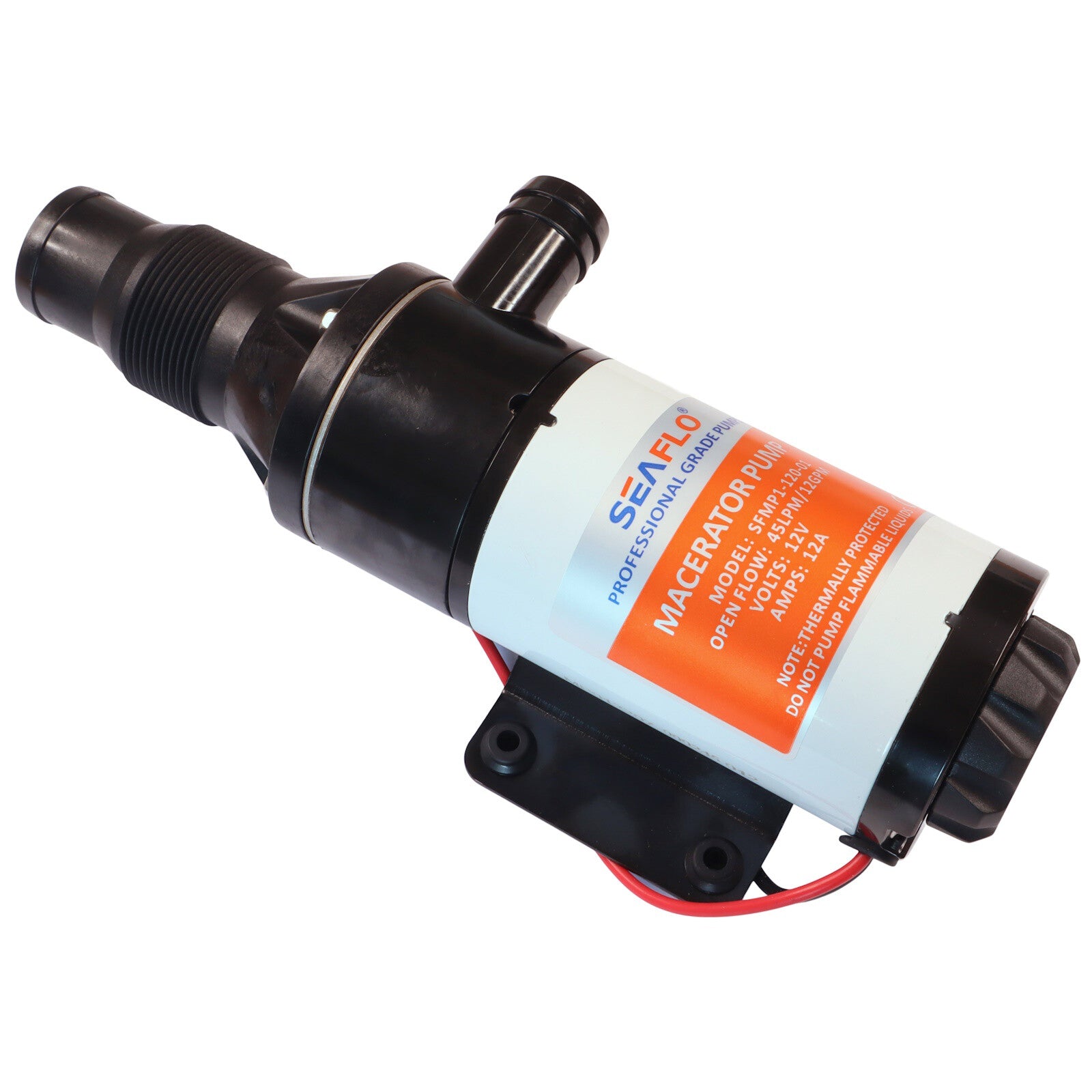 SEAFLO Macerator Pump, Flow Rate 12 GPM, 12 Volts, Triple Sealed Motor ...