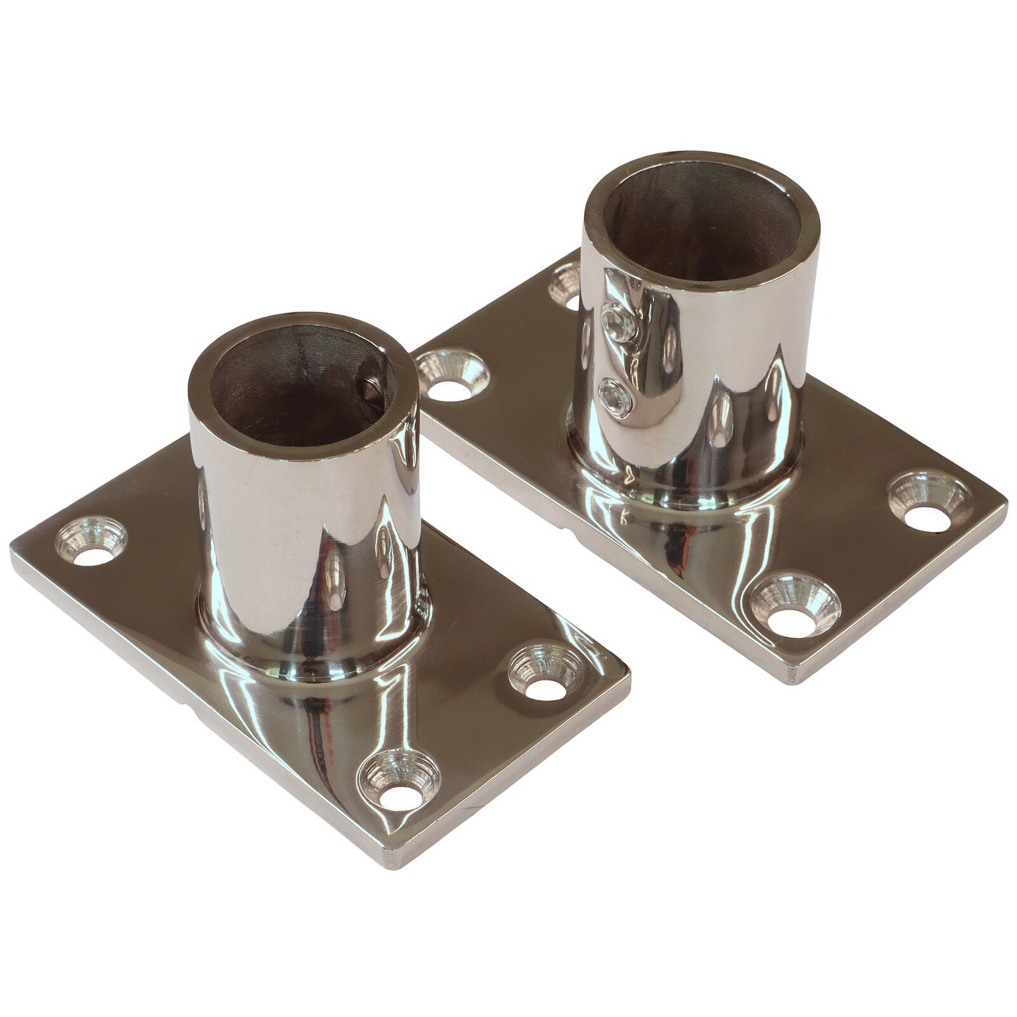 Tube Mounting Support, Flanged 316 Stainless Steel 90-Degree Tube Moun ...