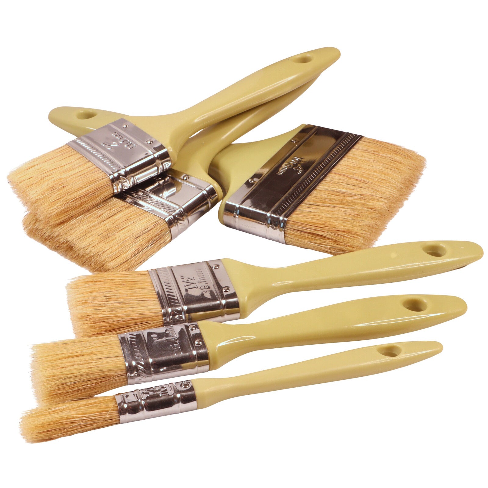 Value Paint Brushes, With Natural Fibre Bristles, Range Of Sizes From ...