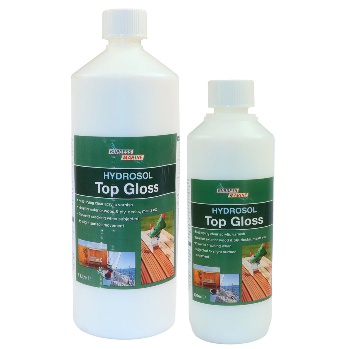 Hydrosol Top Gloss, Clear Acrylic Varnish, For Wood & Ply, Decks & Mas ...
