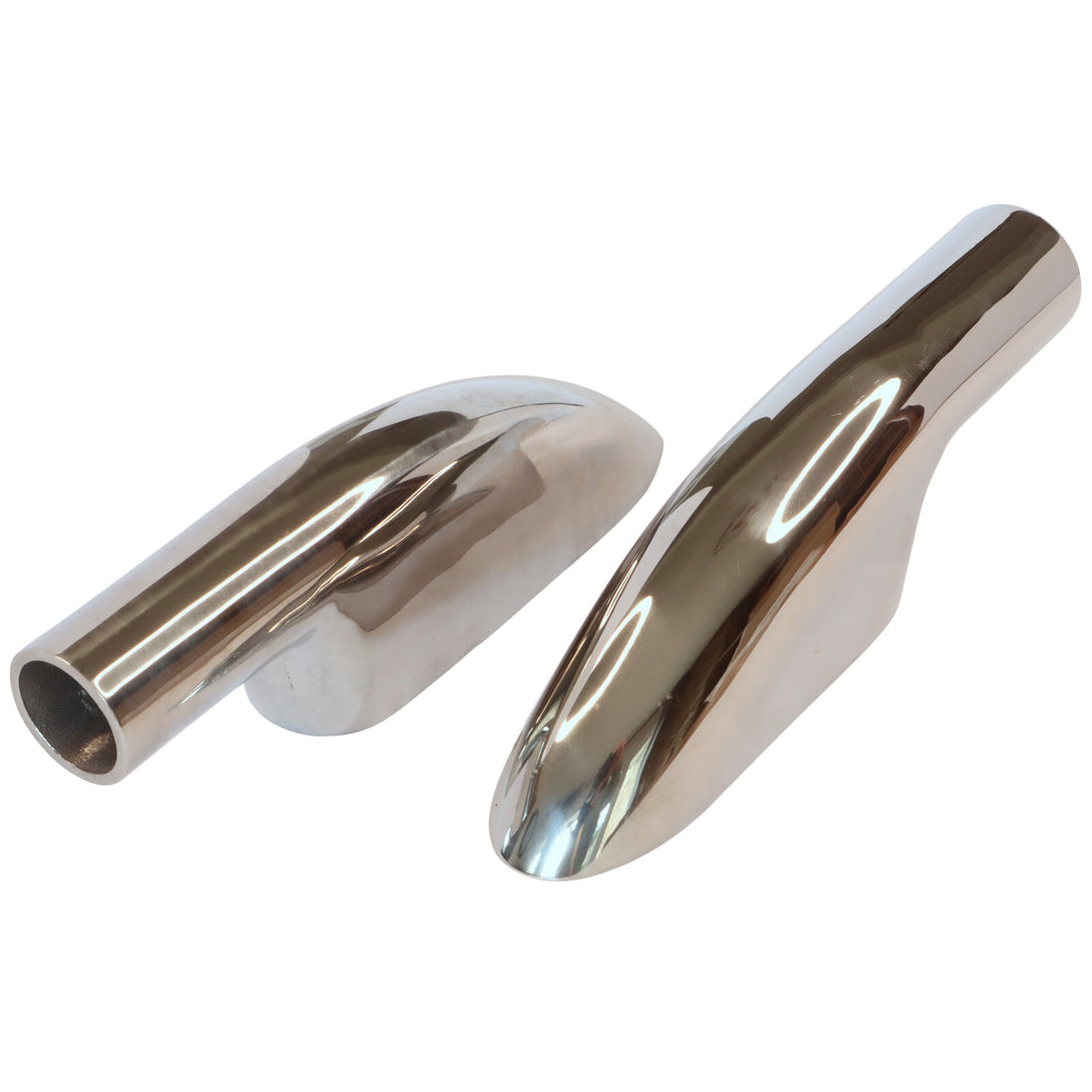 Curved Low-Profile Handrail End Fitting For Fitting Tubular Rail Paral ...